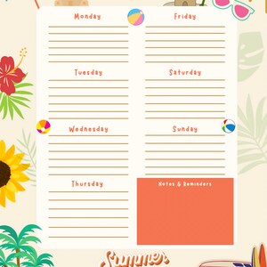 Weekly Planner for All Months of the Year, Themed for Holidays, Not ...