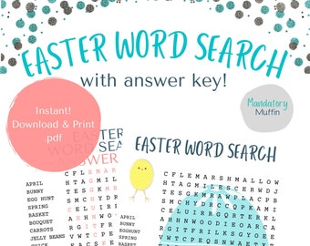 Mothers Day Word Search, Printable Word Search, Easter Activity, Party ...