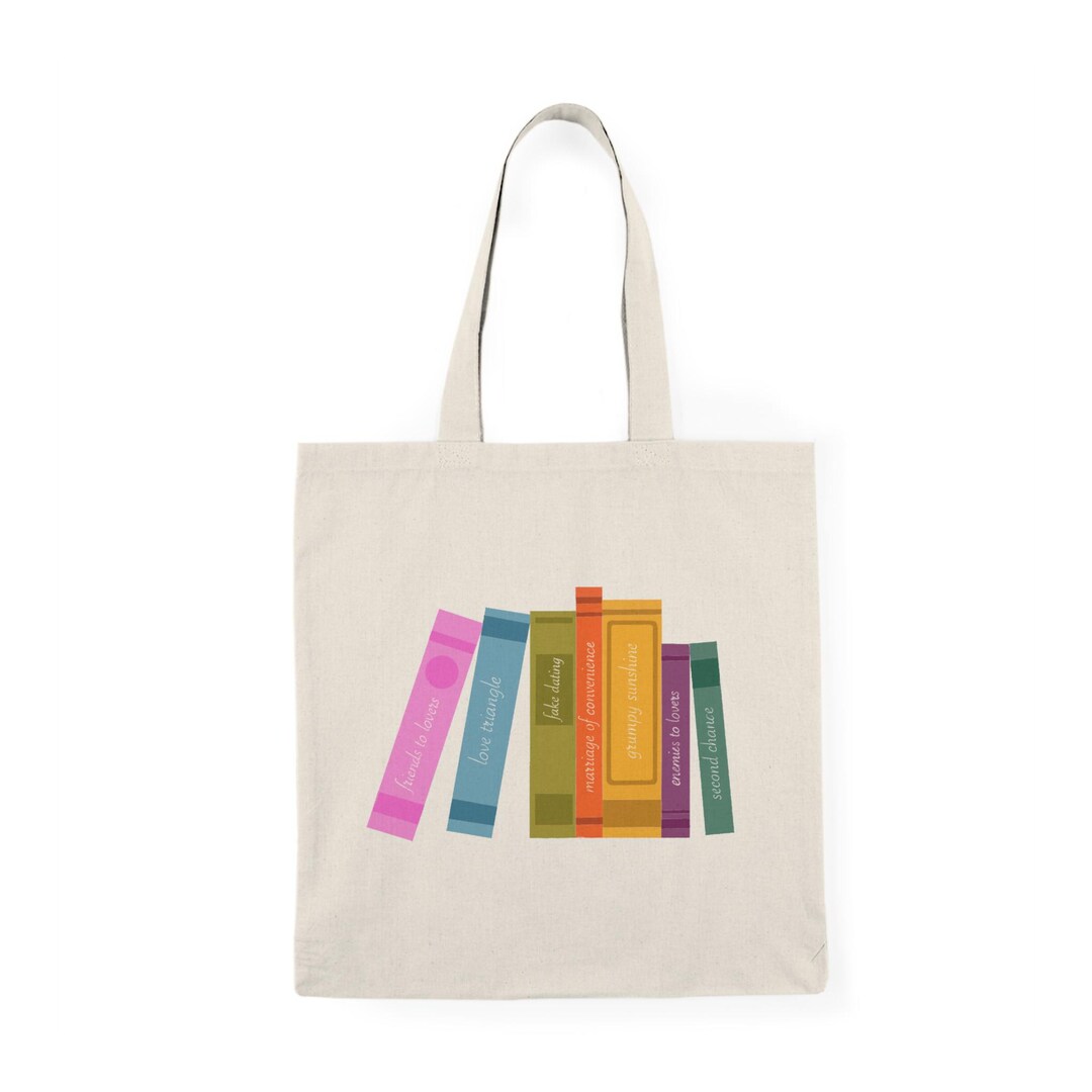Romance Tote Bag, Book Lover Girly Bag, Bookish Tote, Literary Tote ...