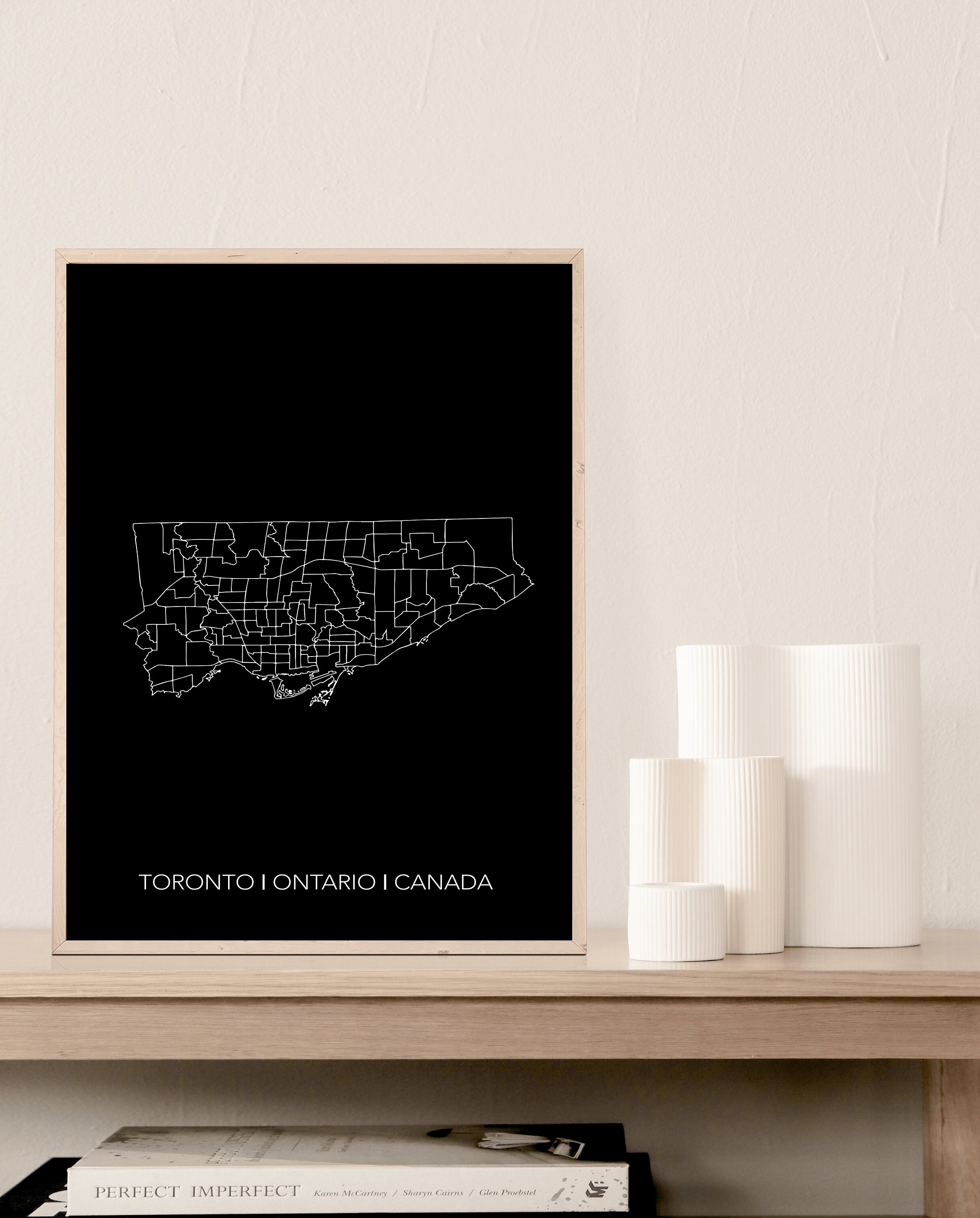 Toronto Neighbourhood Poster Amd SVG File Toronto City Map - Etsy