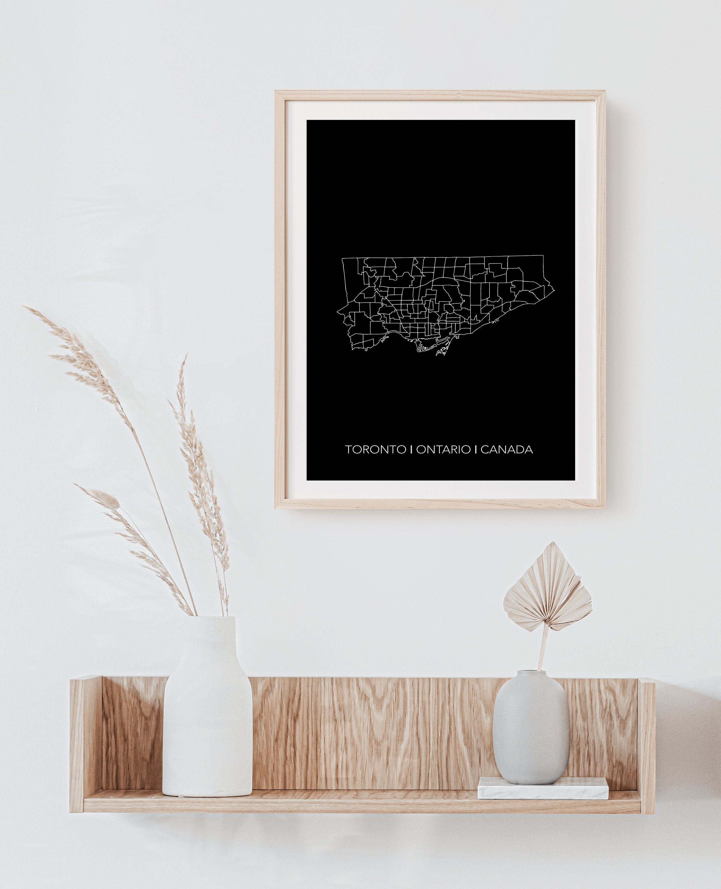 Toronto Neighbourhood Poster Amd SVG File | Toronto City Map ...