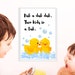 Cute Rubber Duck Decor - Rub a Dub Dub - Ducks in Bathtub - Kids ...
