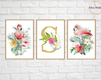 Hawaiian Theme Letters - Etsy