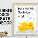 Cute Rubber Duck Decor - Rub a Dub Dub - Ducks in Bathtub - Kids ...