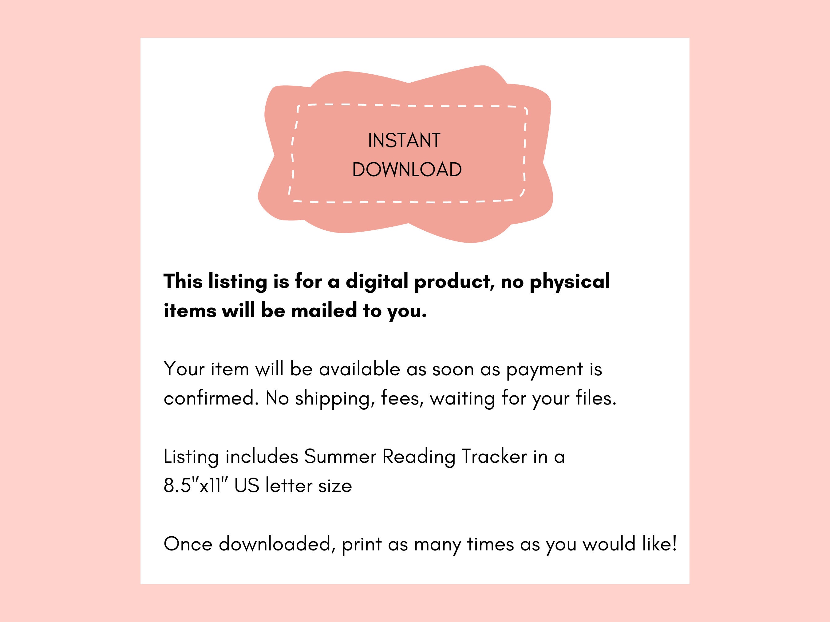 Summer Reading Tracker, Summer Reading Log, Summer Reading Challenge ...