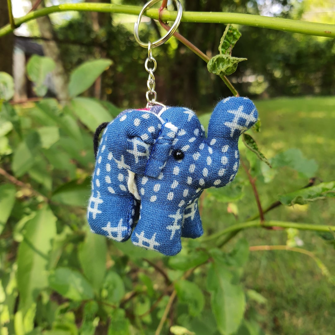 Handmade Cute Little Elephant Keychain | Fabric Keychain | Perfect ...