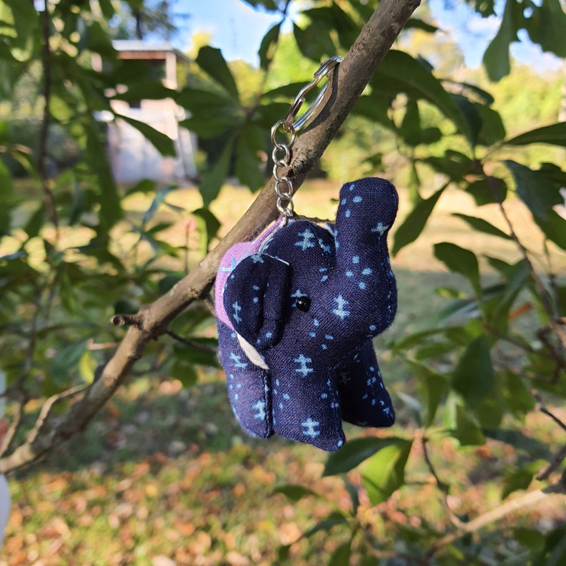 Handmade Cute Little Elephant Keychain | Fabric Keychain | Perfect ...