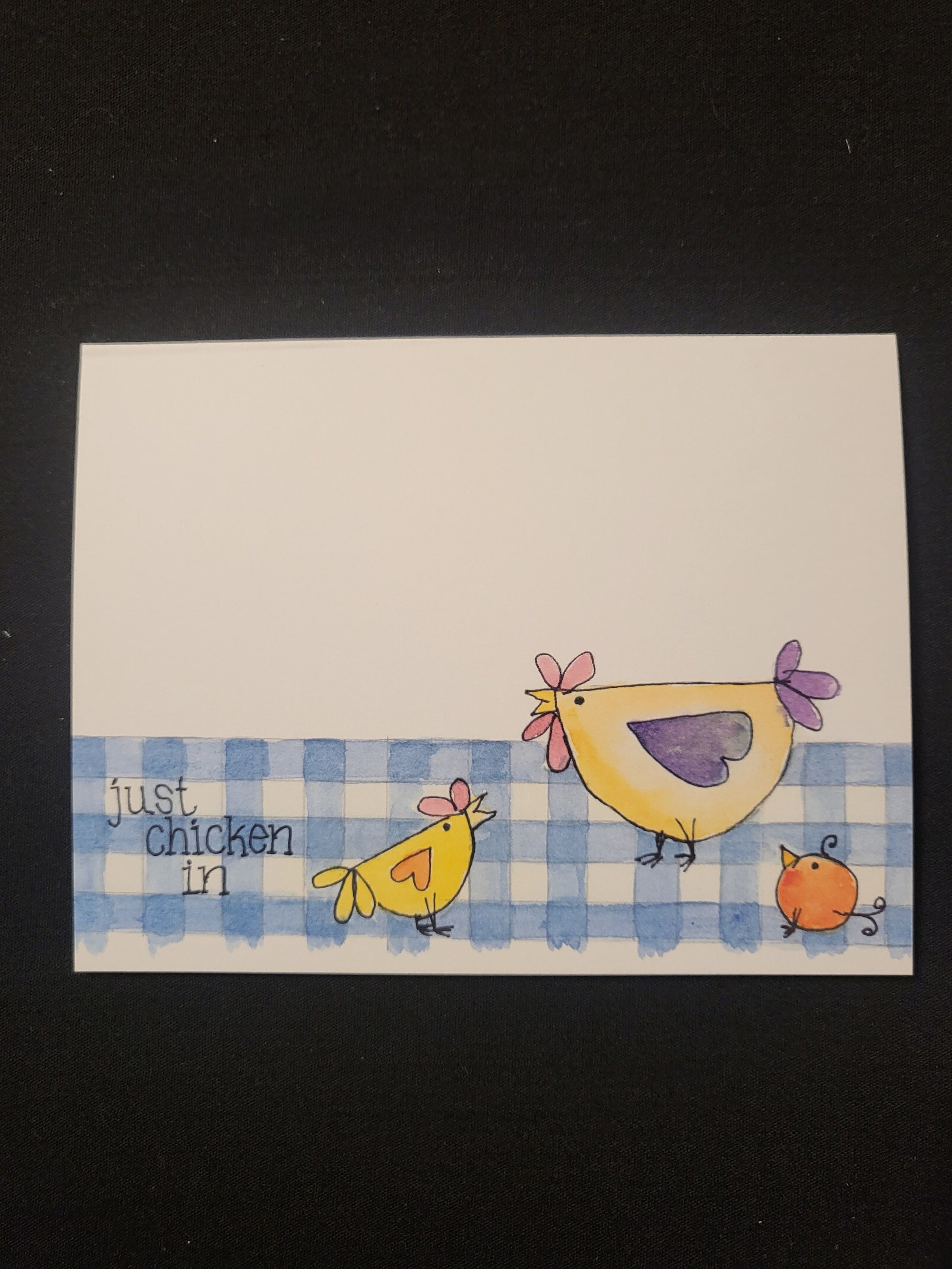 Set of 4--just Chicken in Cards - Etsy