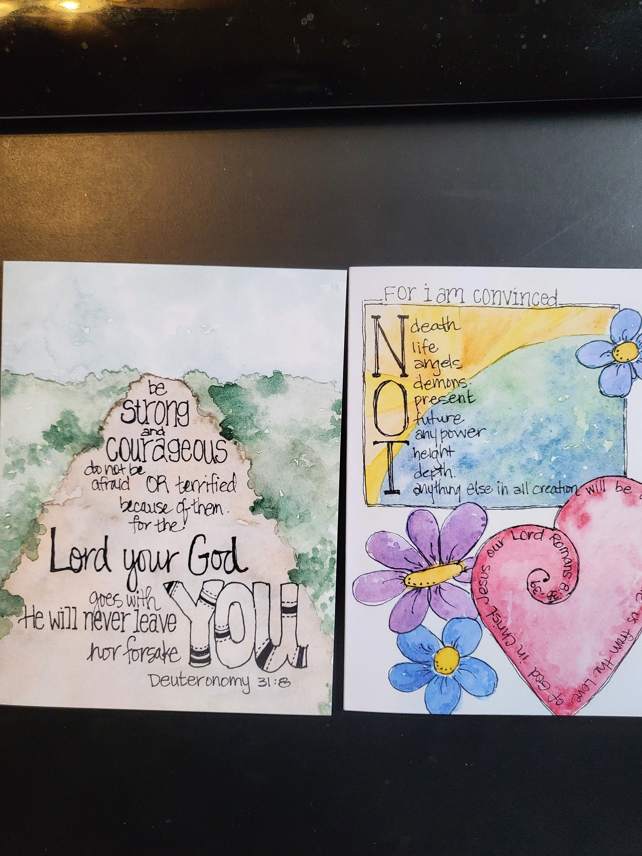 Watercolor Greeting Cards With Bible Verses - Etsy
