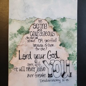 Watercolor Greeting Cards With Bible Verses - Etsy
