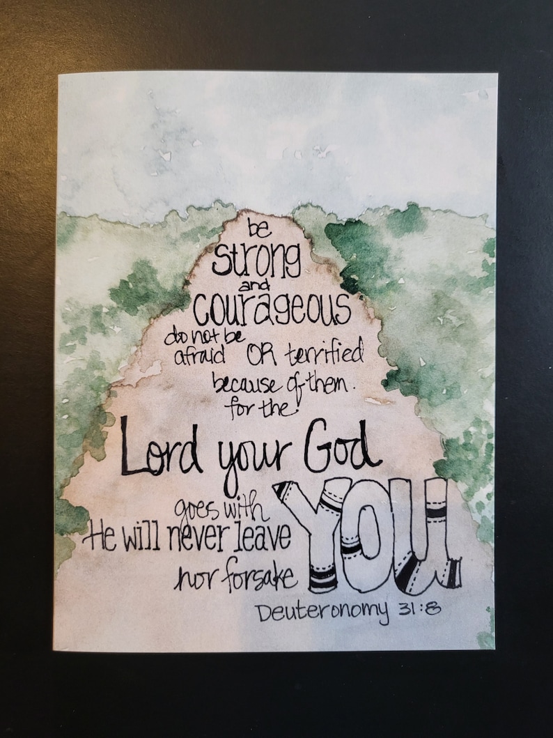 Watercolor Greeting Cards With Bible Verses - Etsy