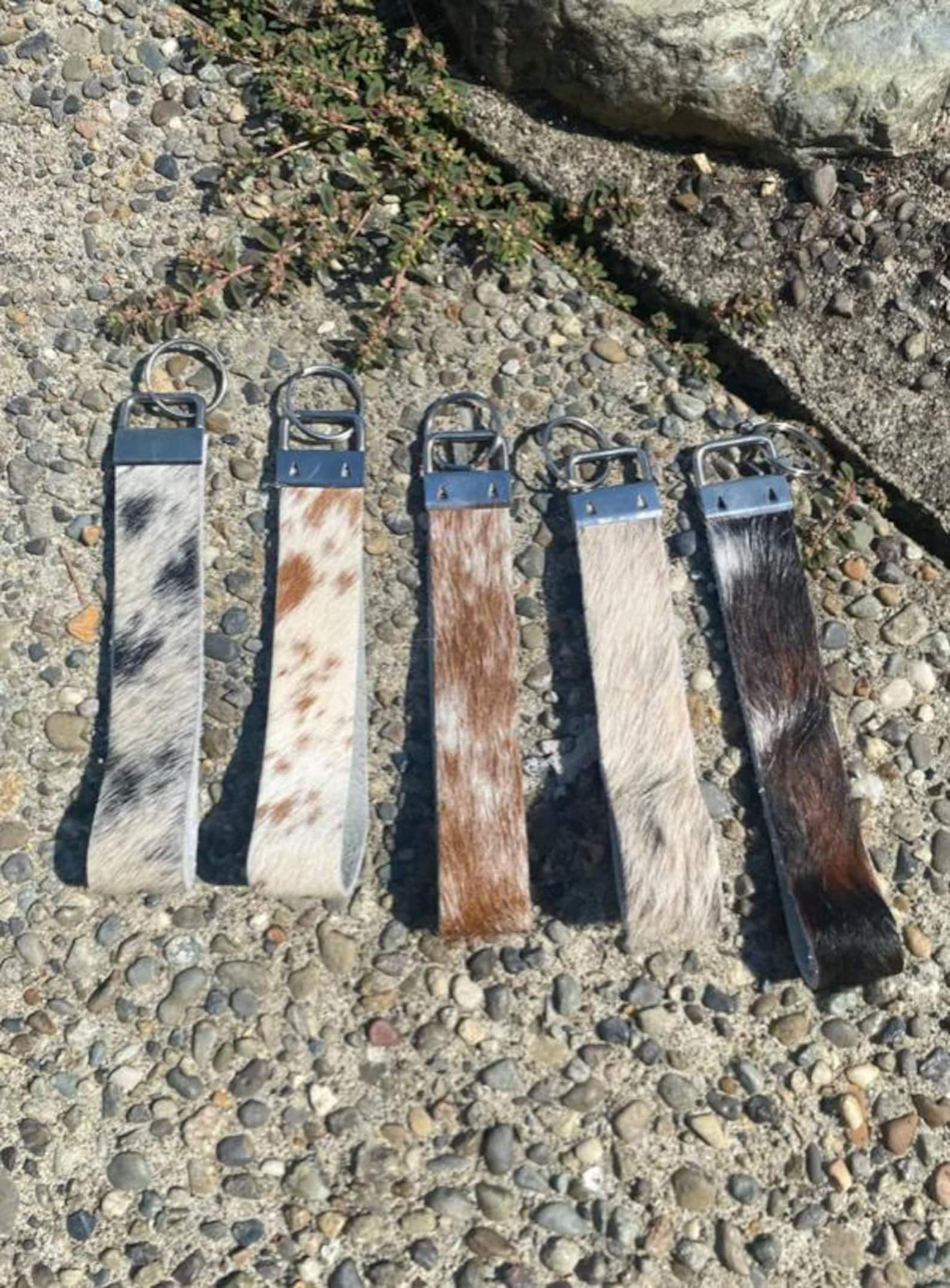 Bulk Cowhide Keychains | Wedding Favor Keychains | Handmade Leather ...