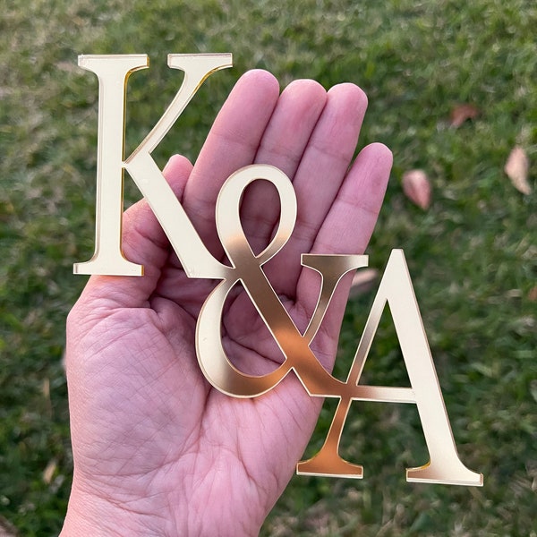 Initial Cake Toppers for Wedding - Etsy