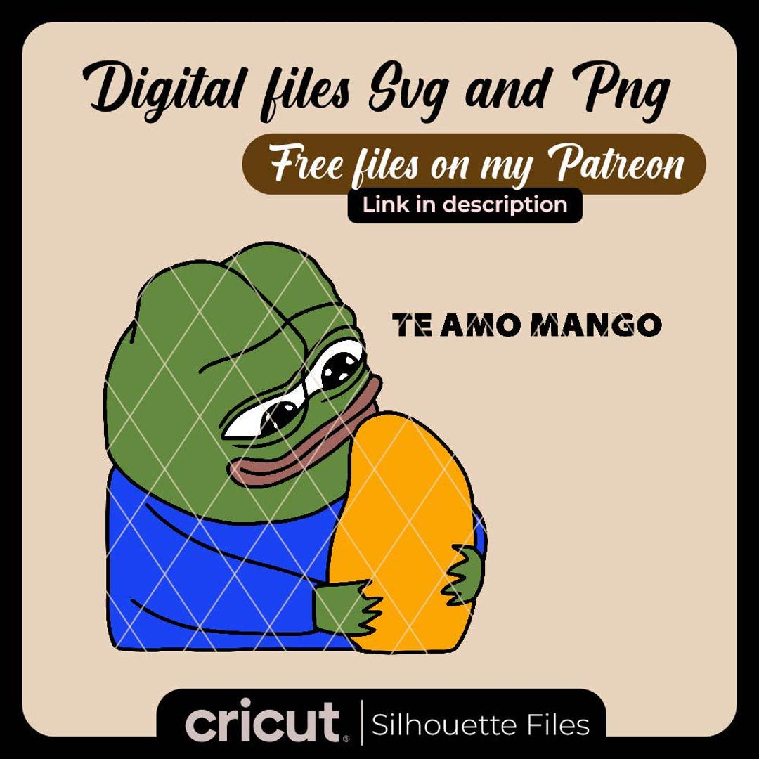 Te Amo Mango SVG, PNG, Design Ready for Cricut and Cameo, Libbey and ...