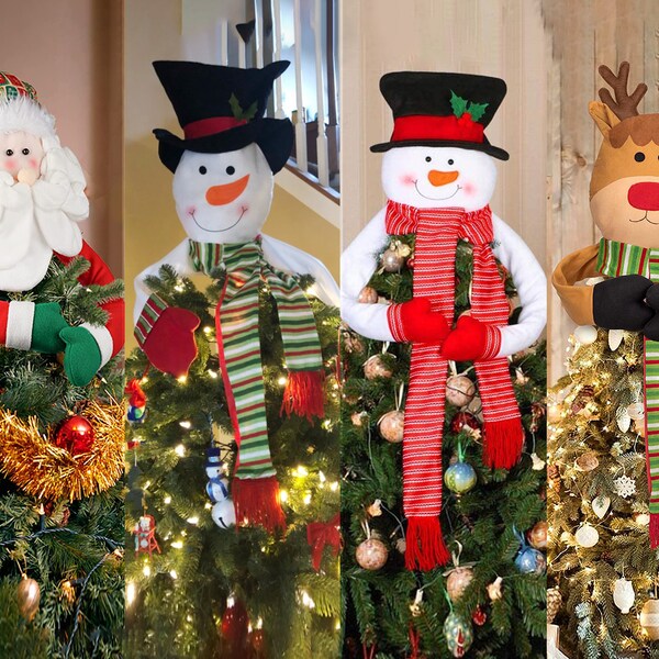 Snowman Head Tree Topper - Etsy