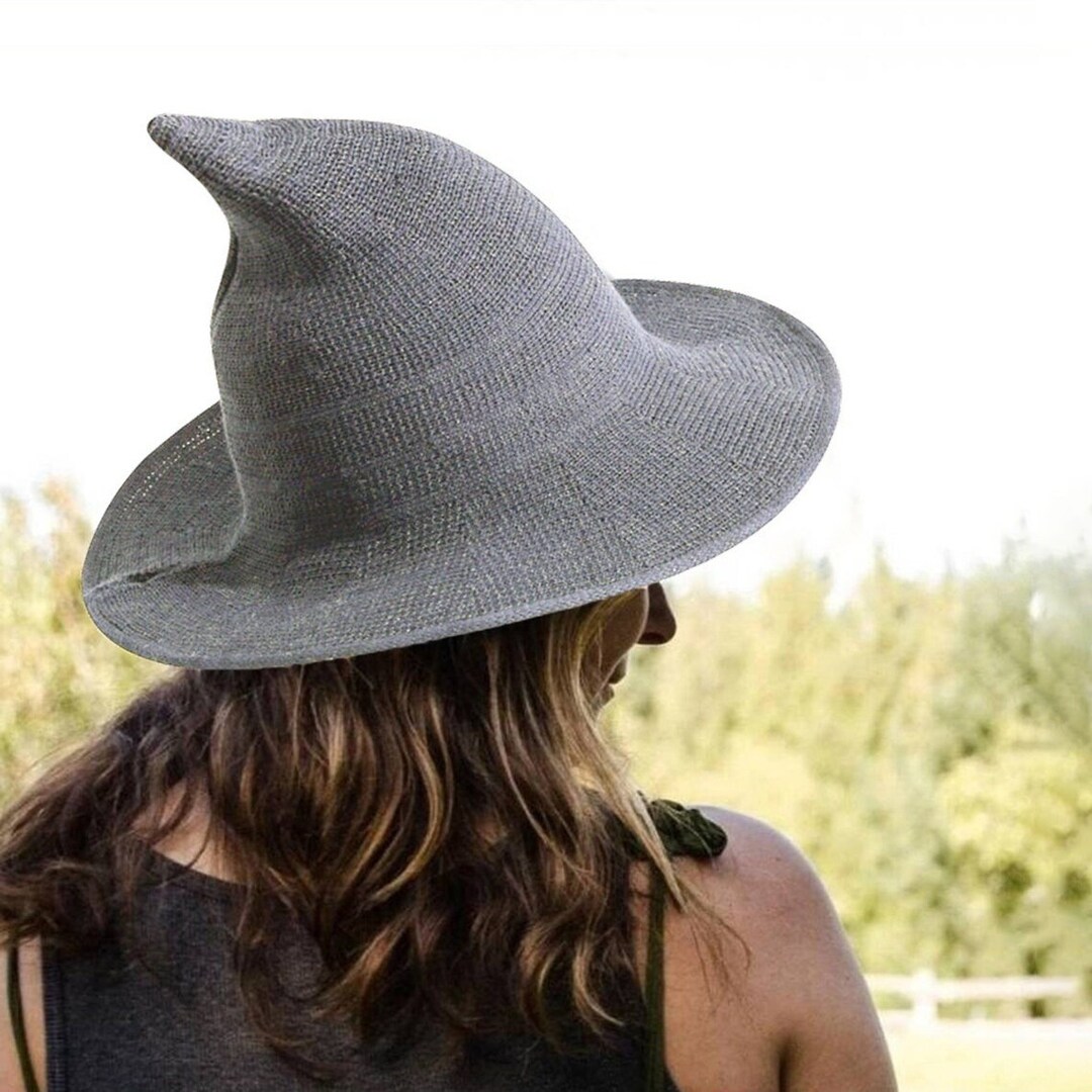 Witch Hat for Women Felt Witch Hat Wool Witch Hat Halloween - Etsy
