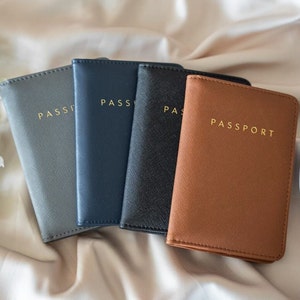 Personalized Passport Holder, Travel Gift, Passport Cover for Couples ...