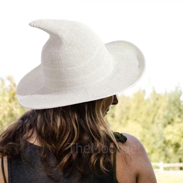 White Adult Witch Hat - Etsy