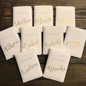 Personalized Passport Holder, Travel Gift, Passport Cover for Couples ...