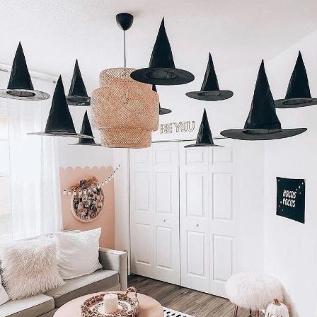 Halloween Witch Hat for Front Porch Halloween Décor, Floating Witch Hat ...