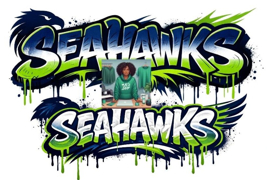 Seahawks Graffiti Png - Etsy