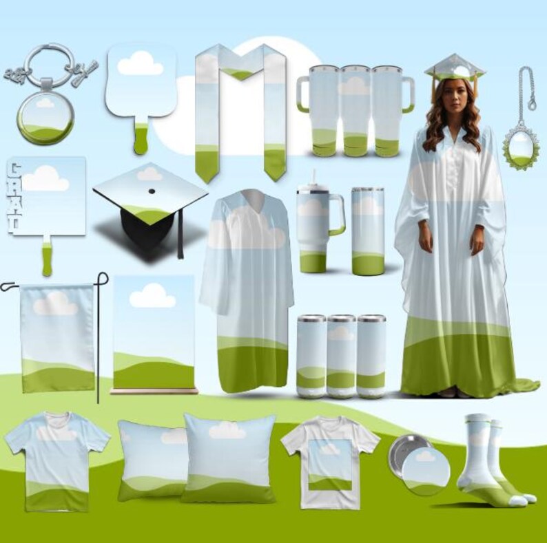 Canva Editable Sublimation Graduation Mock Ups Template - Link - Etsy
