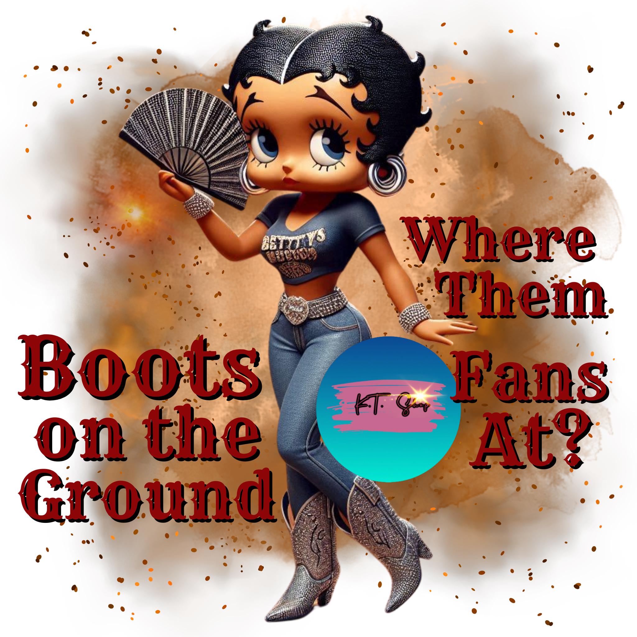 African American Betty Boop Boots on the Ground Where Them Fans at PNG ...