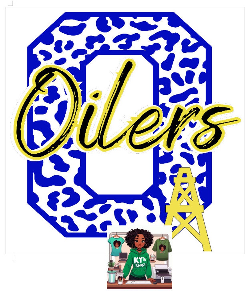 Oilers School Mascot Leopard Print PNG Download Only - Etsy