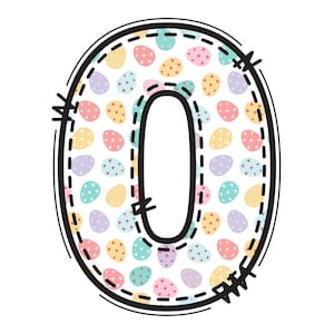Easter Doodle Font - Alphabet and Numbers - PNG Download Only - Etsy