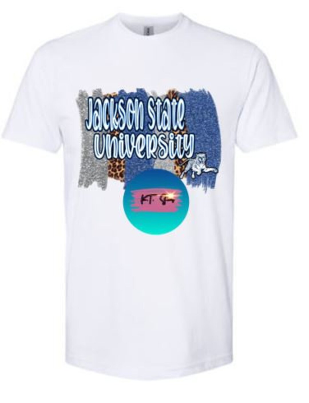 JSU Jackson State University Tigers Blue, Leopard and Silver Splash PNG ...