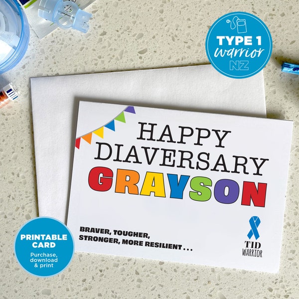 Diaversary Card - Etsy