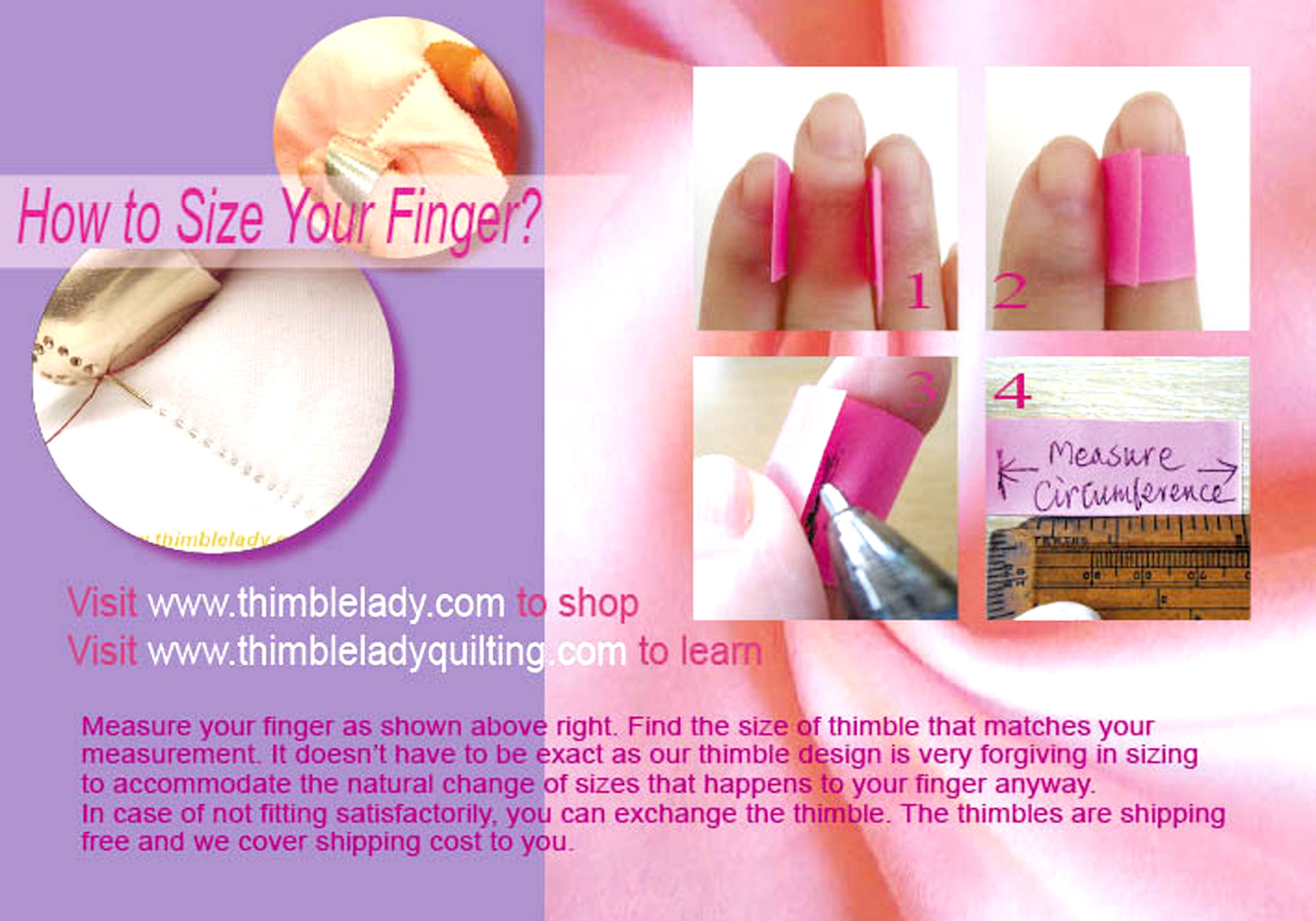 Thumb Thimble to Hand Quilt With Your Thumb Away From Your Body - Etsy
