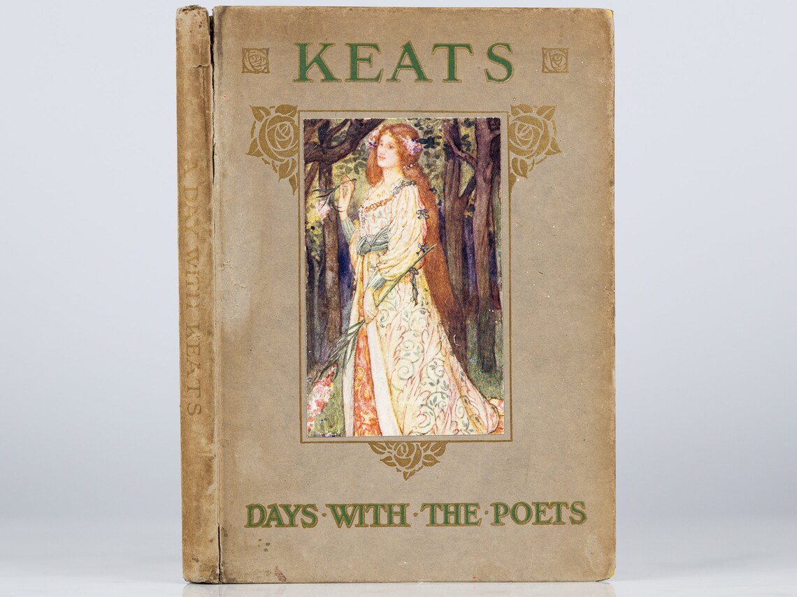 A Day With the Poet Keats Antique Illustrated Poetry Book With Full ...