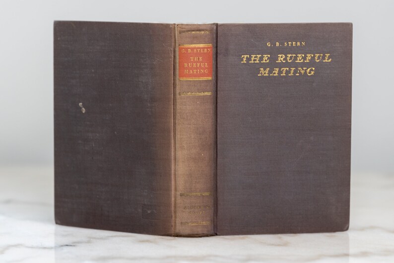 Vintage Book Collectible First Edition the Rueful Mating by G - Etsy