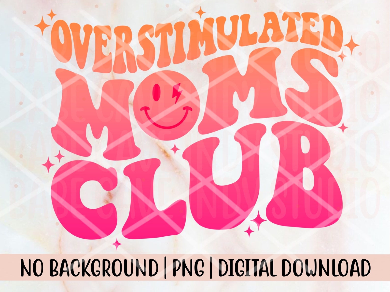 Overstimulated Moms Club PNG Mom Mama Mom Tee's Mom - Etsy
