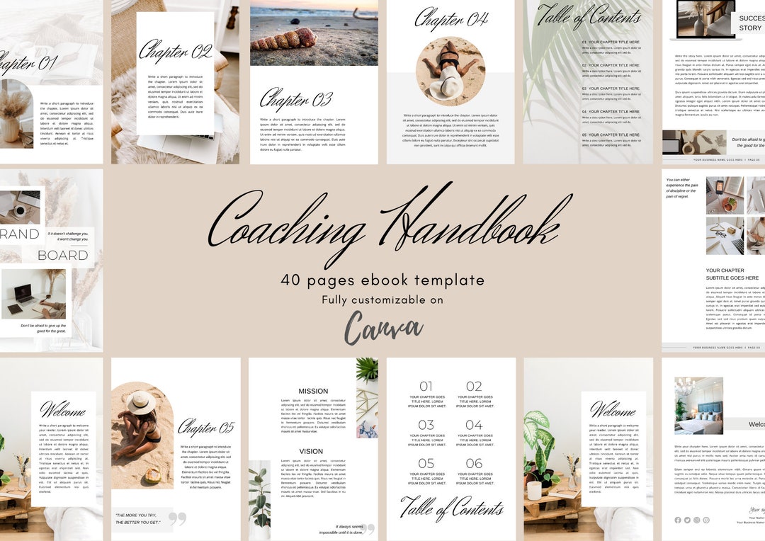 The Ultimate Workbook Template: Canva Coaching Ebook Template | Lead ...