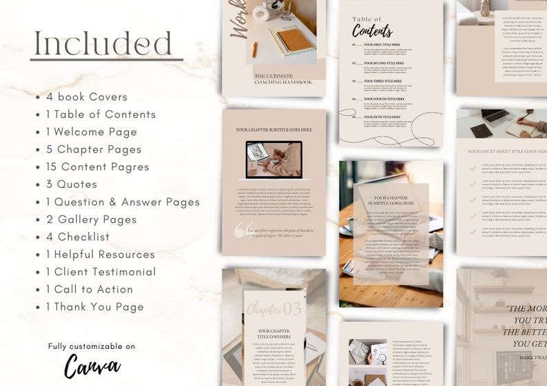 The Ultimate Guidebook Template: Canva Coaching Ebook Template - Etsy