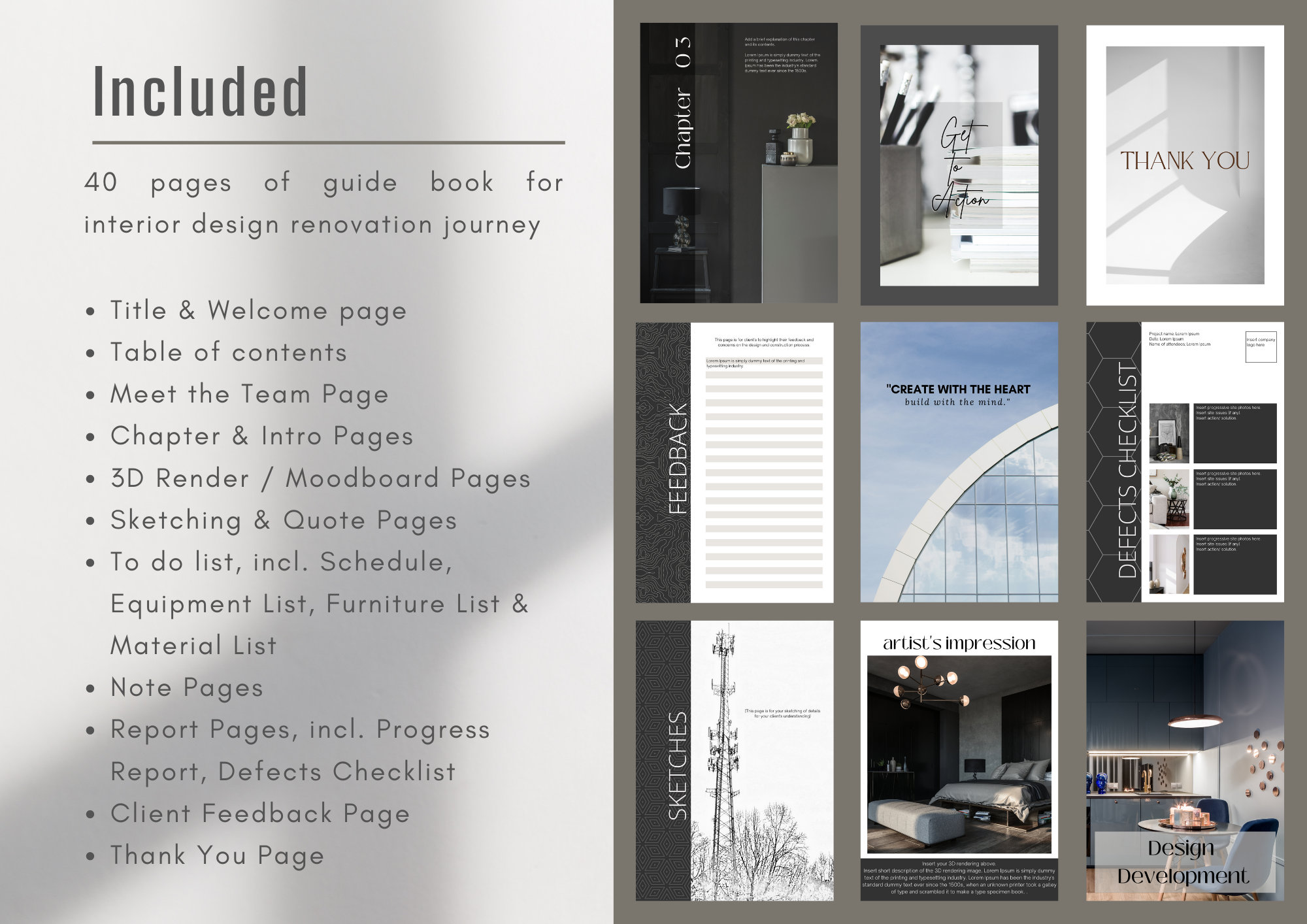 Editable Interior Design and Architectural E-book Template on Canva ...