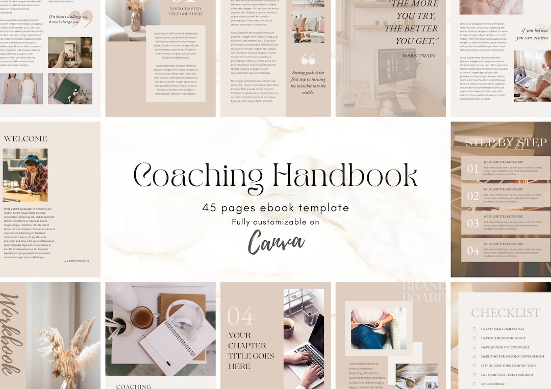 The Ultimate Guidebook Template: Canva Coaching Ebook Template | Lead ...