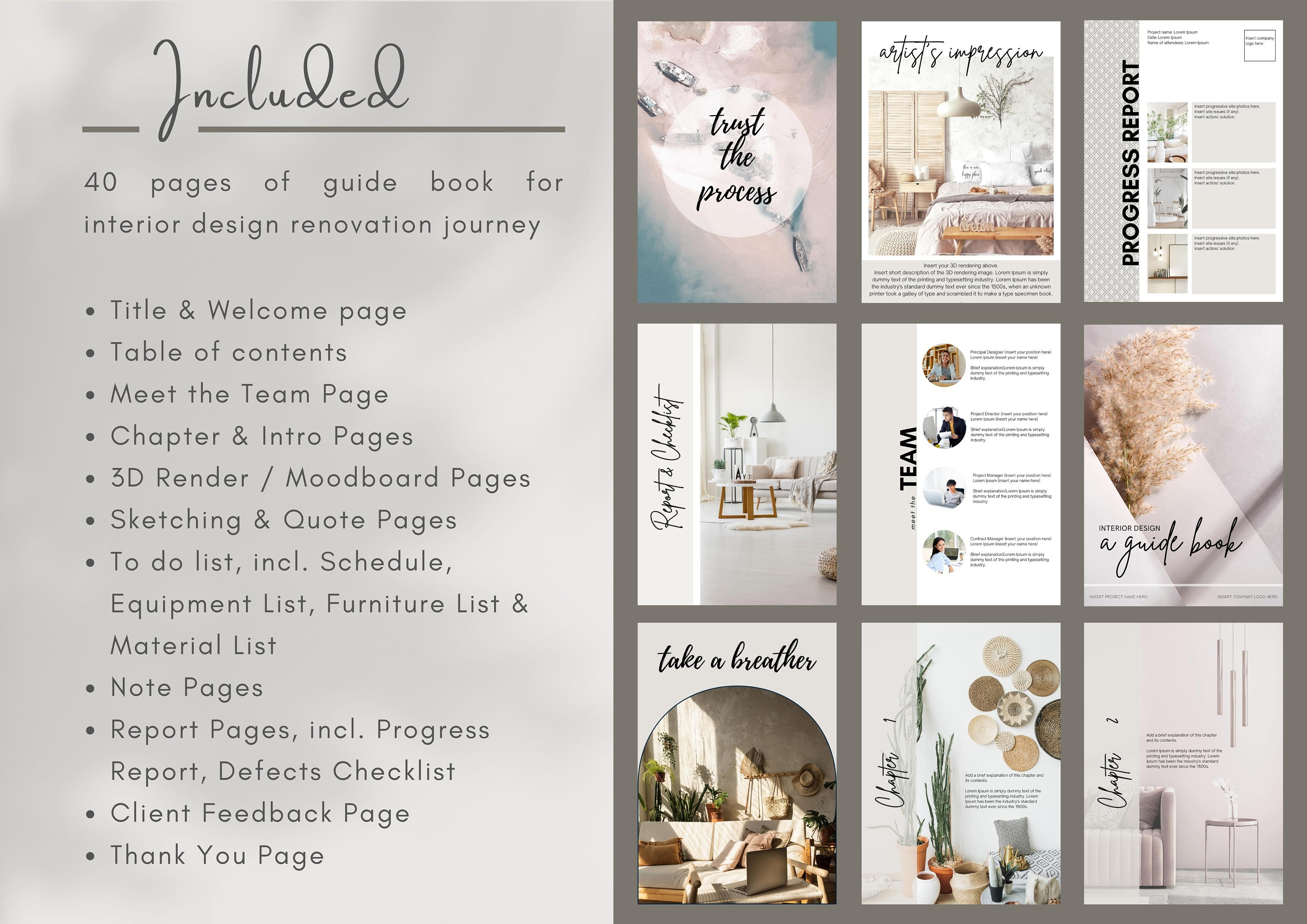 Editable Interior Design and Architectural E-book Template on Canva ...