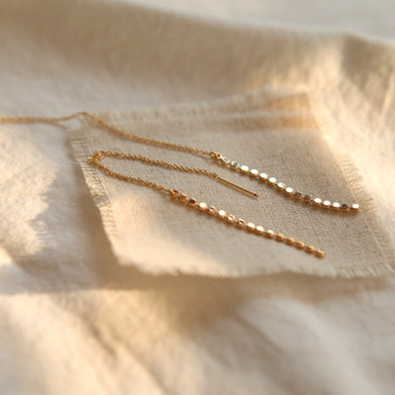 Threader Earrings - Etsy