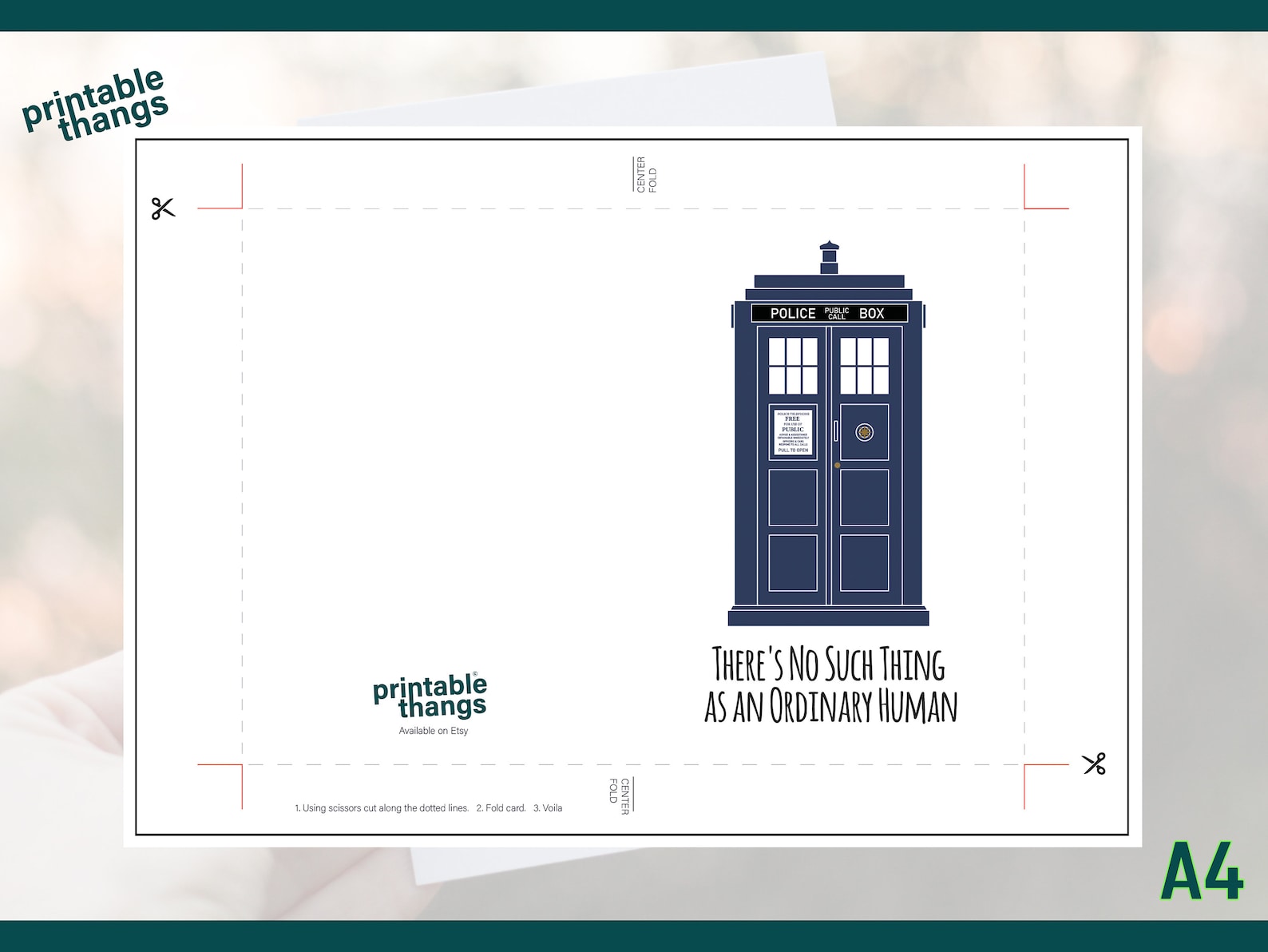 Doctor Who | Tardis | Birthday Card | Printable | PDF | JPG | - Etsy