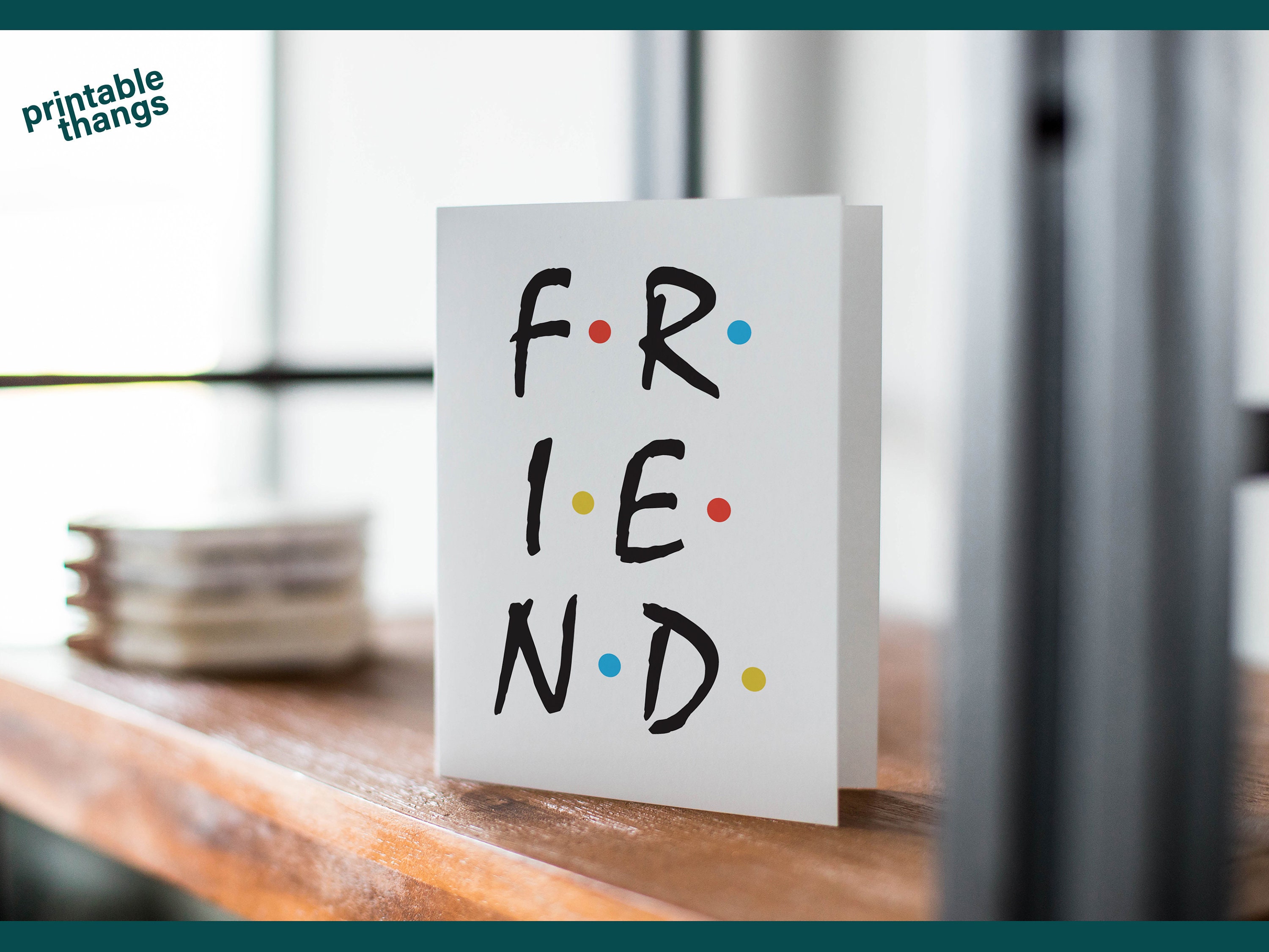 Friends | Birthday Card | Printable | PDF | JPG | - Etsy