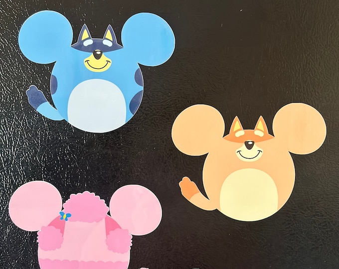 Bluey Set | Cruise Door Magnet - Etsy