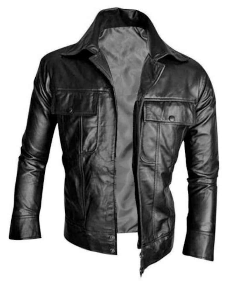 Elvis Men's Black Classic Strap Pocket Soft Lambskin Real Leather ...