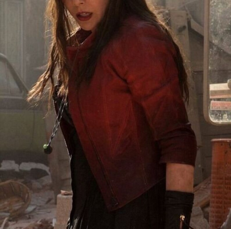 Avengers Age of Ultron Scarlet Witch Wanda Maximoff Red Handmade ...