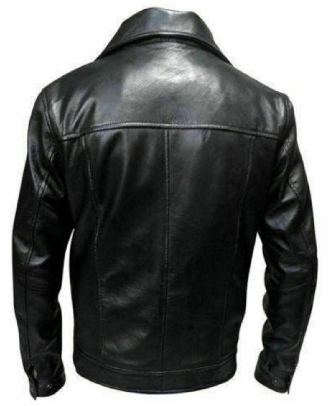 Elvis Men's Black Classic Strap Pocket Soft Lambskin Real Leather ...
