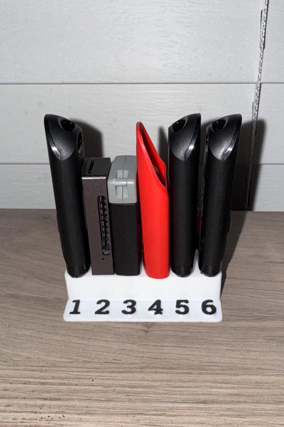 6 Slot USB Storage Unit | Desktop Flash Drive Holder | Office Memory ...