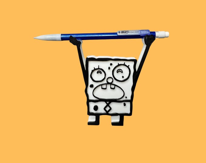 Spongebob Desktop Pen Holder - Etsy Canada
