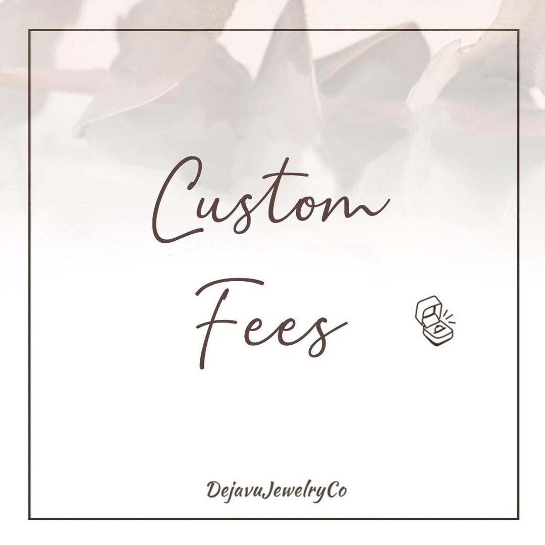 Custom Fee for Your Order - Etsy